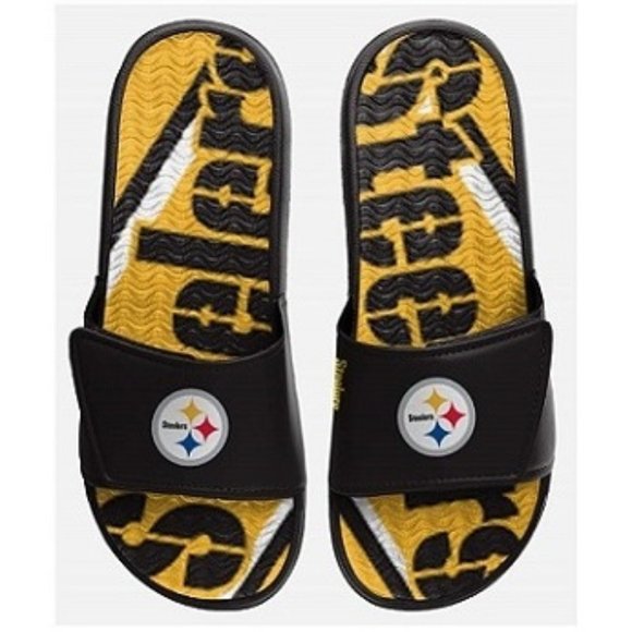 FOCO | Shoes | Pittsburgh Steelers Gel Slides Sandels Nfl | Poshmark